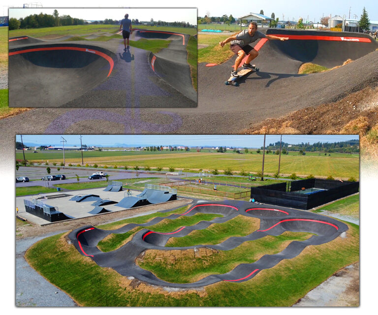 Stanwood Pump Track and Skatepark - Heritage Park - Longboarding WA ...
